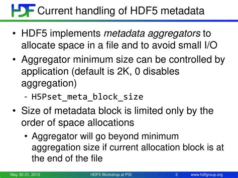 Hdf5 Metadata And Page Buffering Ppt Download