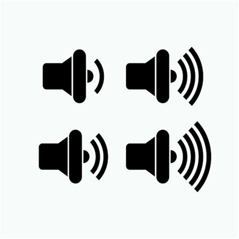 Premium Vector Noise Level Set Of Speaker Noisy Grade Symbol