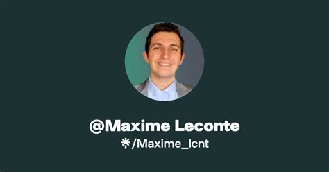 Maxime Leconte Linktree
