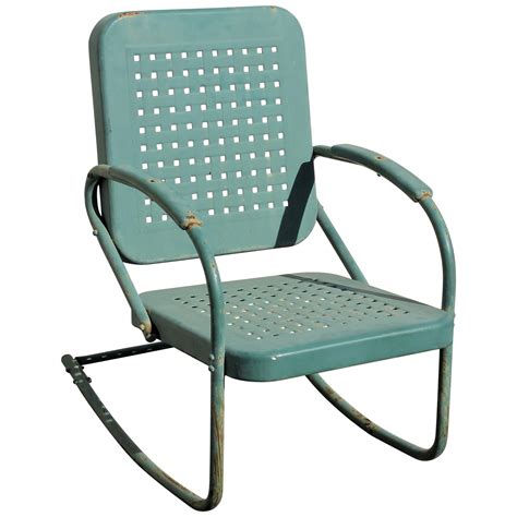 Vintage Metal Outdoor Rocking Chairs At Jeffery Thompson Blog