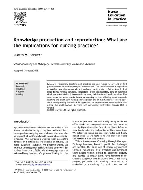 Pdf Knowledge Production And Reproduction What Are The Implications