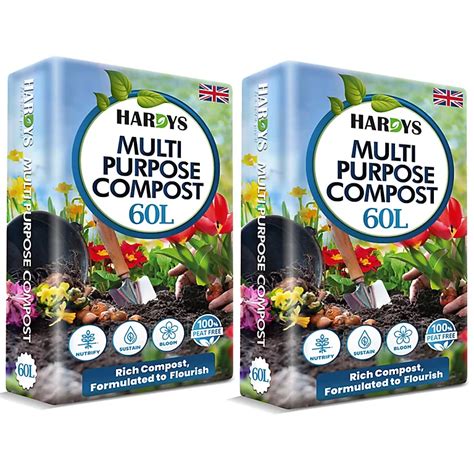 Hardys 120l All Plant Multi Purpose Compost Ideal For Young And Mature