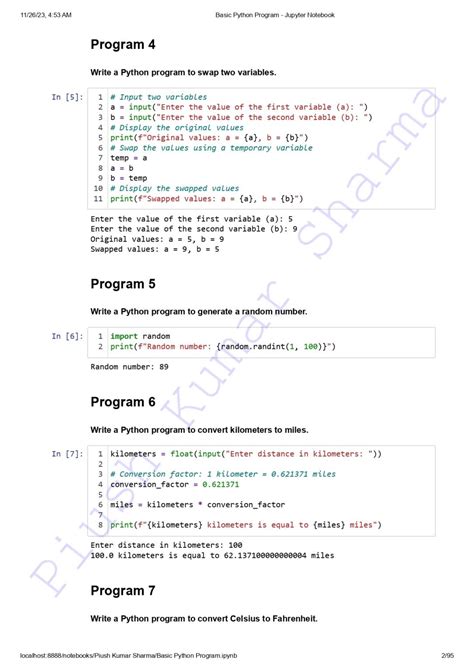 “140 Basic Python Programs Pdf A Comprehensive Resource For Python