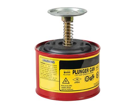 Elite Gss Safety Plunger Cans Flammable Liquid Container Elite Gss