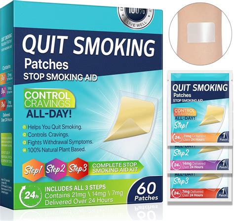60pcs Quit Smoking Patches Step 1 2 3 Stop Smoking Aids