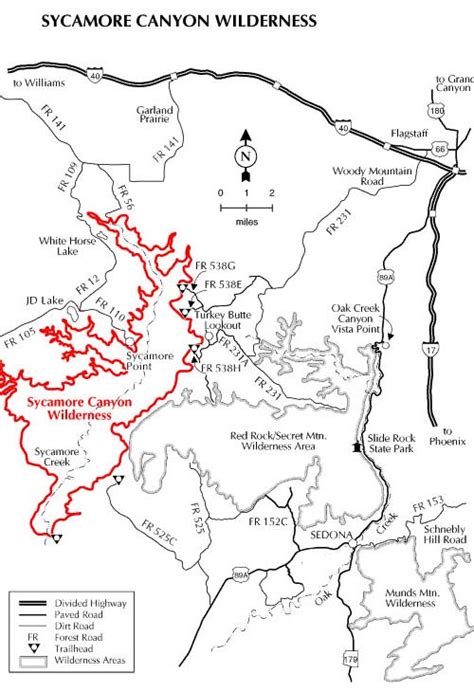 Sycamore Canyon In Az Hiking Trails Map Video