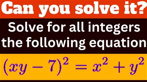 awesome master the art of solving diophantine equation youtube