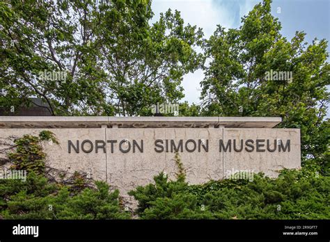 Pasadena Ca Usa June 8 2023 Norton Simon Art Museum Brown Name