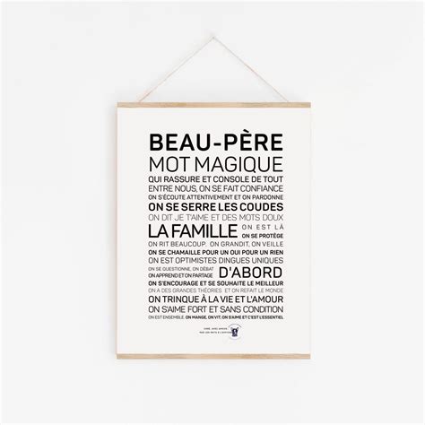 Affiche Poster Beau Père Les Mots à Laffiche