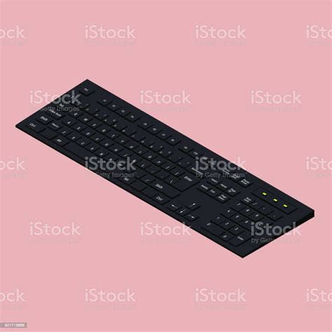 현대 컴퓨터 키보드입니다 아이소메트릭 벡터 일러스트 레이 션 3차원 형태에 대한 스톡 벡터 아트 및 기타 이미지 3차원 형태 검은색 널판지 Istock