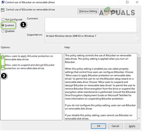 FIX Unable To Turn On BitLocker For USB Drives