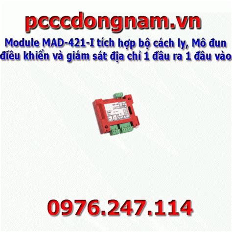 Mad 421 I Module With Built In Isolator Addressable 1 Output 1 Input