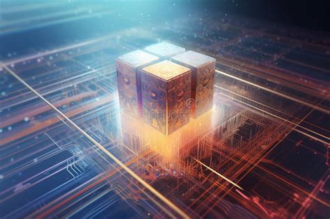 Quantum Computer With Qubits Changing State Achieving Quantum Supremacy Conceptual