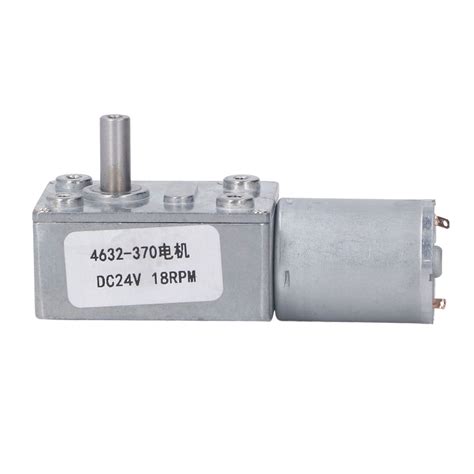 Dc Geared Motor Cw Ccw Rotation Self Locking Speed Reduction Turbine Worm Gear Motor Dc24v 18rpm