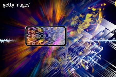 5g Future Image Simultaneous Connection Of Multiple Smartphones Of The