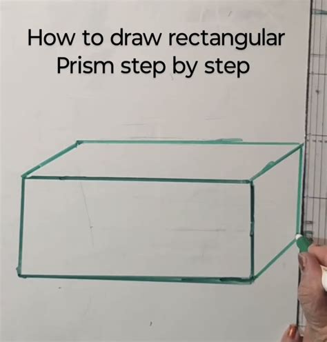 Geometry How To Draw A Rectangular Prism Step By Step Shorts Youtube