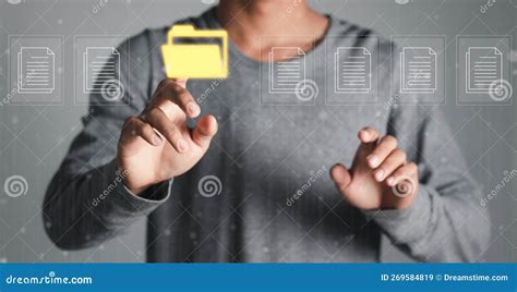 Document Management System Dms Concept Stock Image Image Of Intranet Electronic 269584819