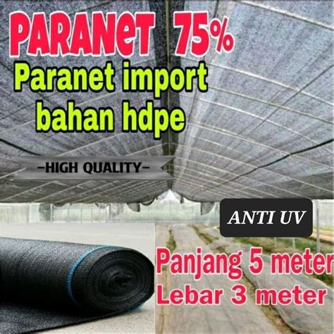 Jual JARING PARANET ASLI ORIGINAL 75% GRADE A KUALITAS SUPER ( Panjang 5 meter x Lebar 3 meter ...