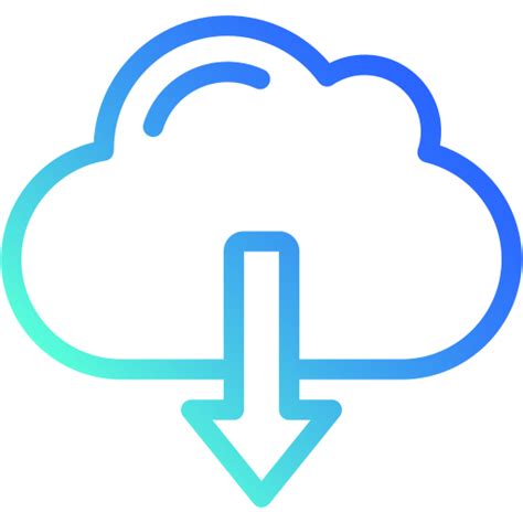 Cloud Computing Generic Gradient Icon