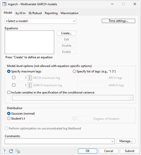 Multivariate Garch Stata
