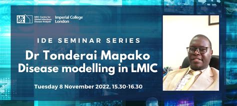 Ide Seminar Series Dr Tonderai Mapako Events Imperial College London
