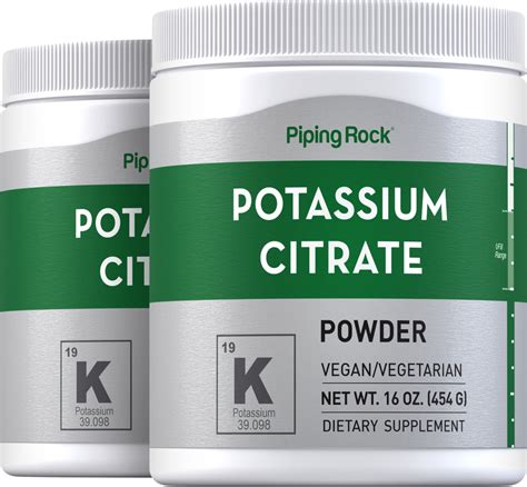 Potassium Citrate Powder 16 Oz 454 G Bottle 2 Bottles