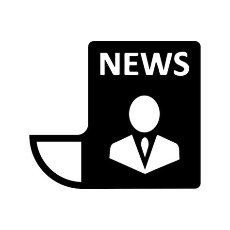 Premium Vector Newspaper Article News Icon Black Vector Graphics