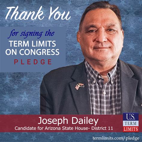 Joseph Dailey Pledges To Support Congressional Term Limits Us Term Limits
