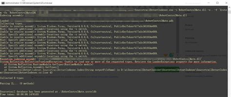 ReflectionTypeLoadException Issue Packdat SourcetrailDotnetIndexer GitHub
