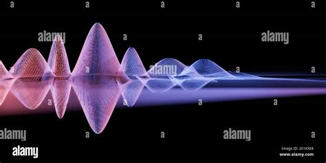 Wireframe Structure Modern Abstract Virtual Grid Background Audio Soundwaves Science Or Data