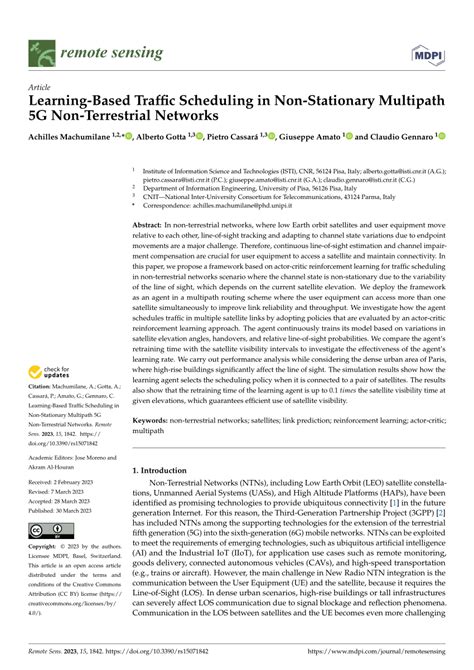 Pdf Learning Based Traffic Scheduling In Non Stationary Multipath 5g