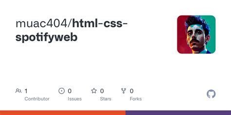 github muac404 html css spotifyweb
