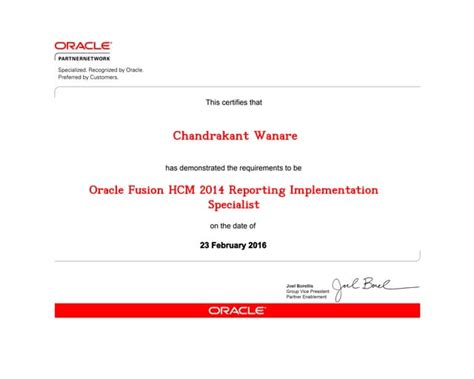 Oracle Fusion Hcm 2014 Reporting Implementation Specialist Pdf Computer Software And