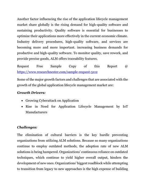 PPT Global Application Lifecycle Management Market PR PowerPoint