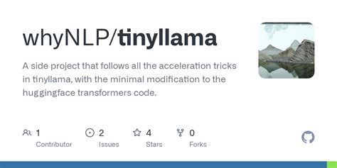 GitHub WhyNLP Tinyllama A Side Project That Follows All The Acceleration Tricks In Tinyllama