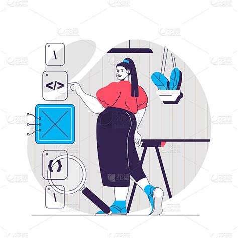 Devops网络概念。业务沟通,部门协作。开发运营人员场景。平面字符设计的网站。矢量插图的社会媒体宣 Devops网络概念。业务沟通,部门协作。开发运营人员场景。平面字符设计的网站。矢量插图的社会媒体宣