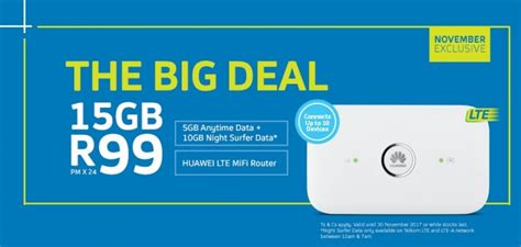 15gb For R99 Telkom Big Deal Mybroadband