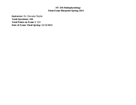 nu 330 patho final exam blueprint f 24 nurs 319 nu 330