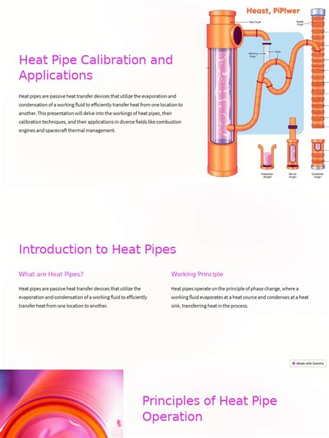 Heat Pipe Calibration And Applications Pdf Heat Transfer Efficient Energy Use