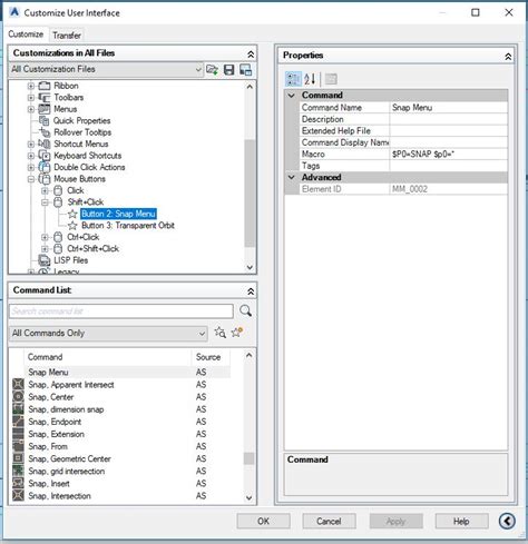 Solved Shift Right Click Object Snap Cursor Menu Not Working