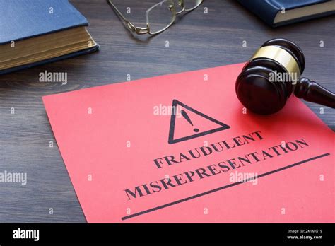 Papers About Fraudulent Misrepresentation In The Court Stock Photo Alamy