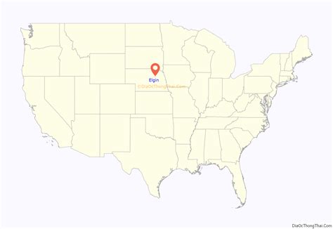 Map Of Elgin City Nebraska