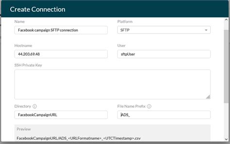 How To Create An Sftp Connection And Upload Data Camptag