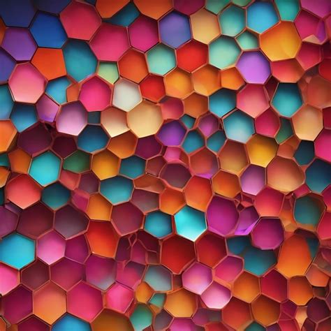 Premium Ai Image Voronoi Noise Texture Colorful Wallpaper And