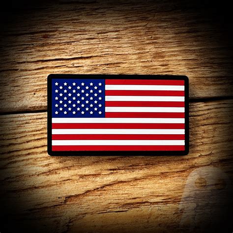 Color American Flag Pvc Color Ghost Patch