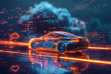 Premium Photo Digital Visualization Of Autonomous Vehicle Data And
