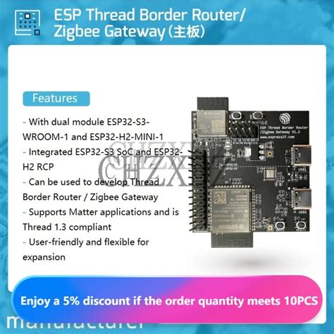 100 Original Esp Thread Border Router Zigbee Gateway Development Board Bluetooth 5 Le Thread