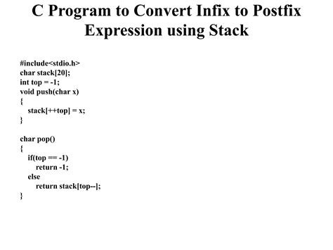 Prefix And Postfix Presentation For Dsa Pptx Programming Languages