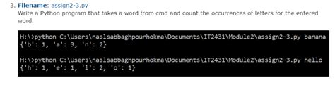 Solved 3 Filename Assign2 3py Write A Python Program That