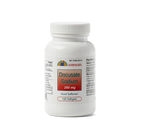 Docusate Sodium Stool Softener Softgel 250 Mg Core Gpo